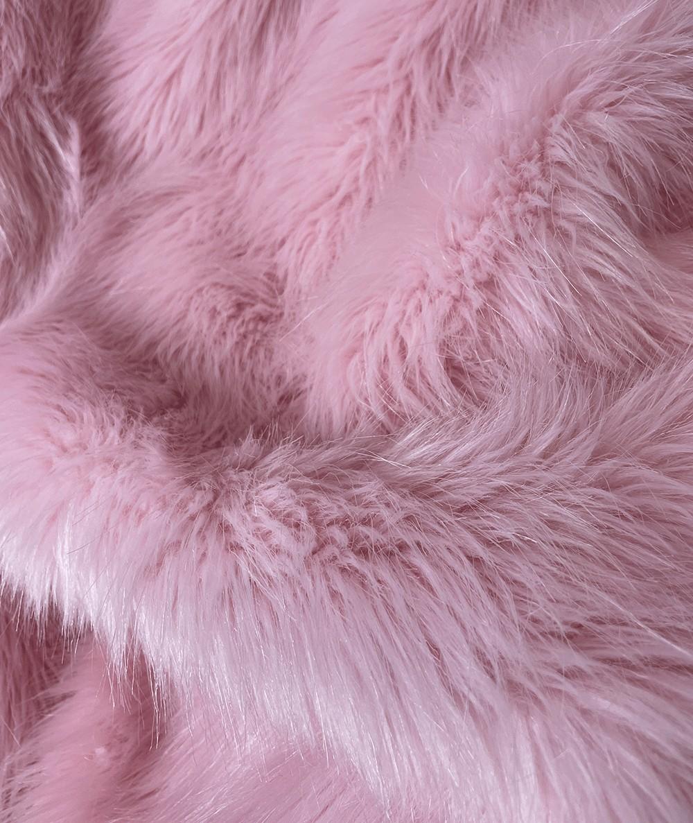 Candyfloss Faux Fur Fabric | Candy Pink Craft Fur | Pale Pink Faux Fur